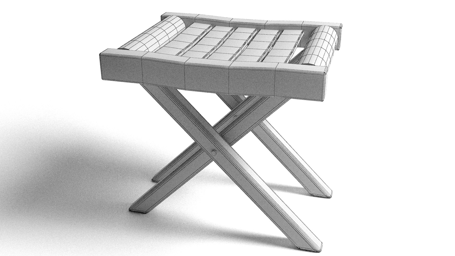 3D folding stool model - TurboSquid 1950934