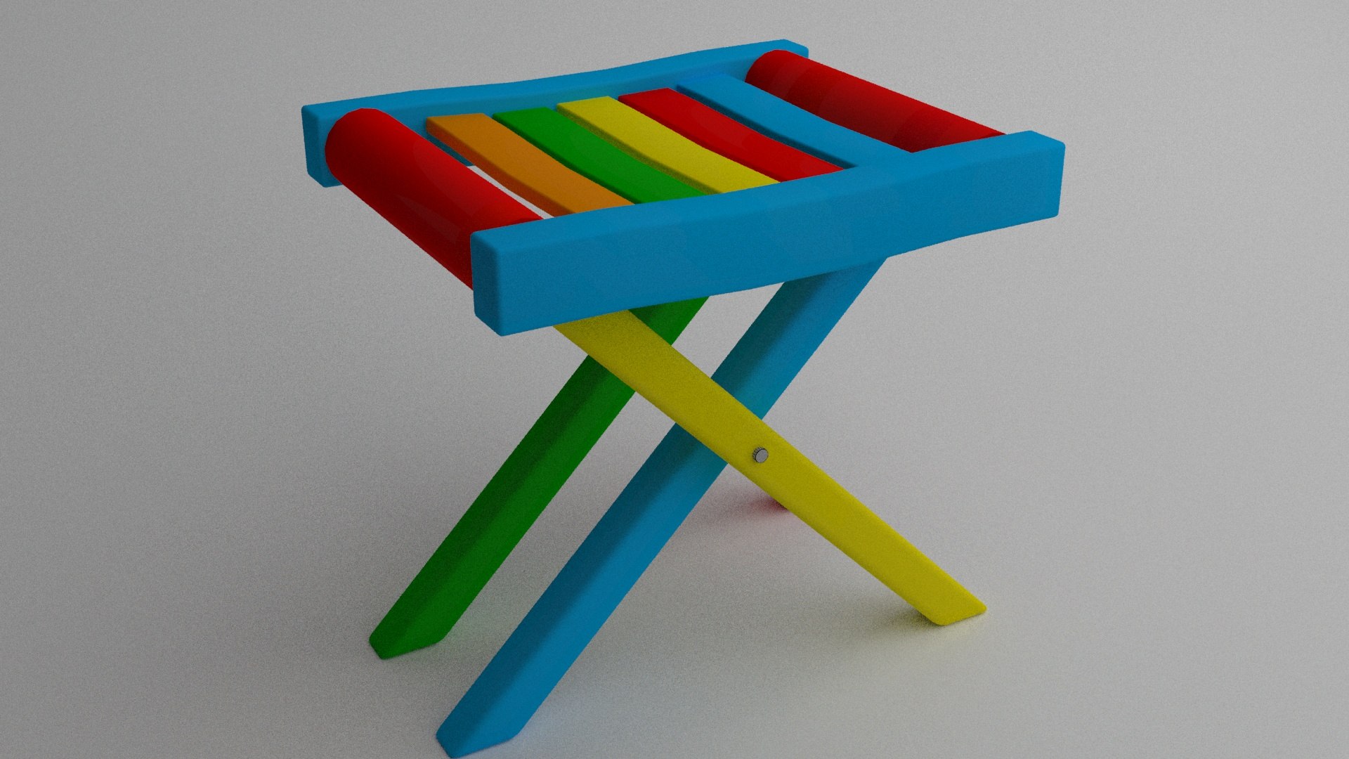 3D folding stool model - TurboSquid 1950934