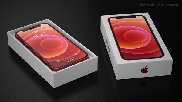 12 mini unboxed product 3D model - TurboSquid 1706975