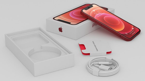 12 mini unboxed product 3D model - TurboSquid 1706975