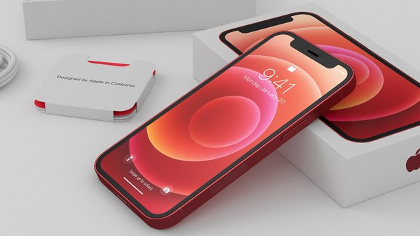 12 mini unboxed product 3D model - TurboSquid 1706975