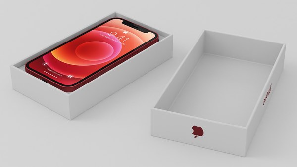 12 mini unboxed product 3D model - TurboSquid 1706975