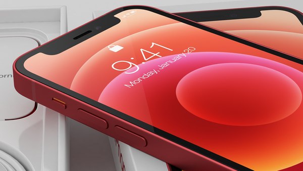 12 mini unboxed product 3D model - TurboSquid 1706975