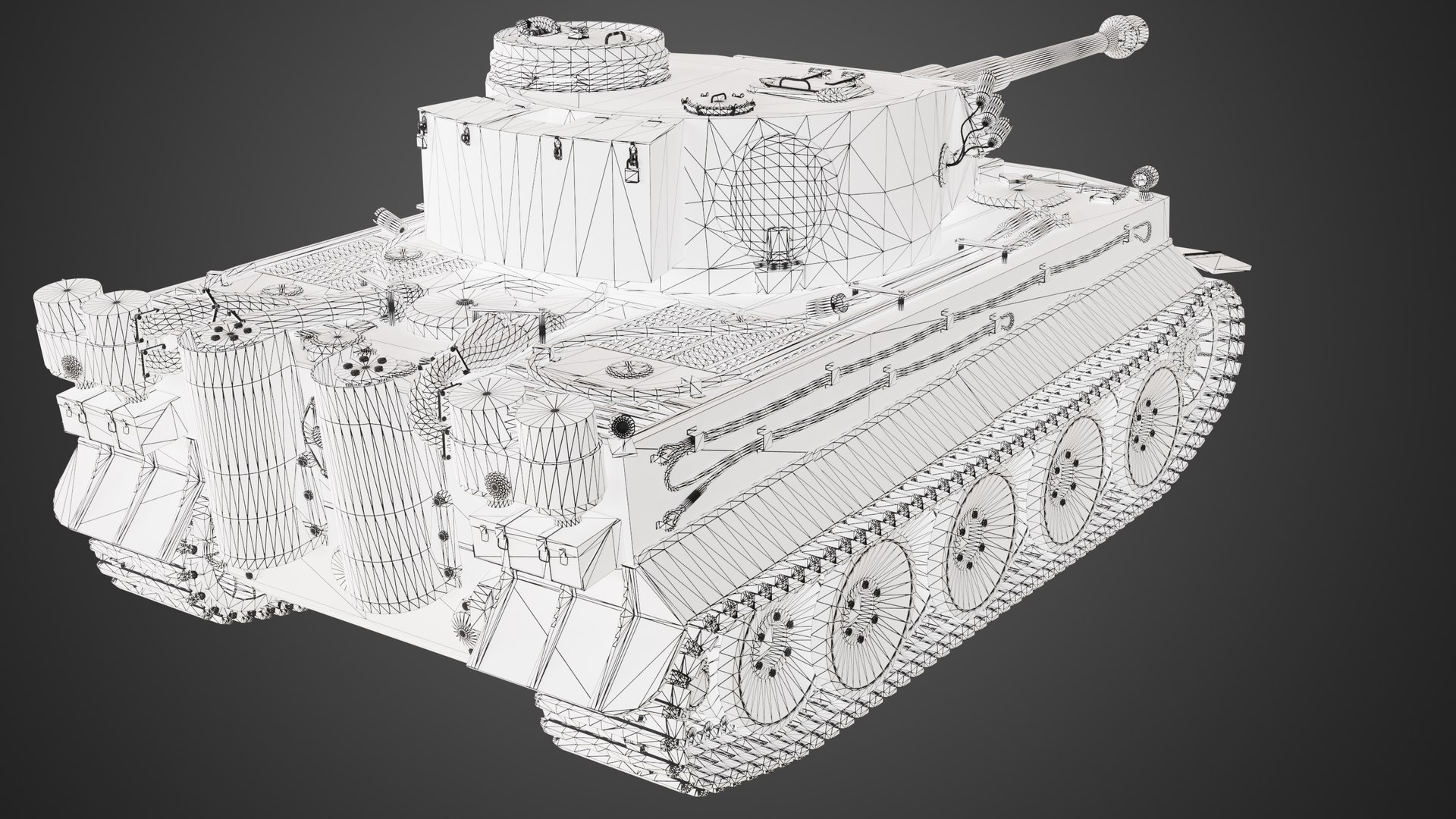 3D WW2 Tiger Tank Model - TurboSquid 1805710
