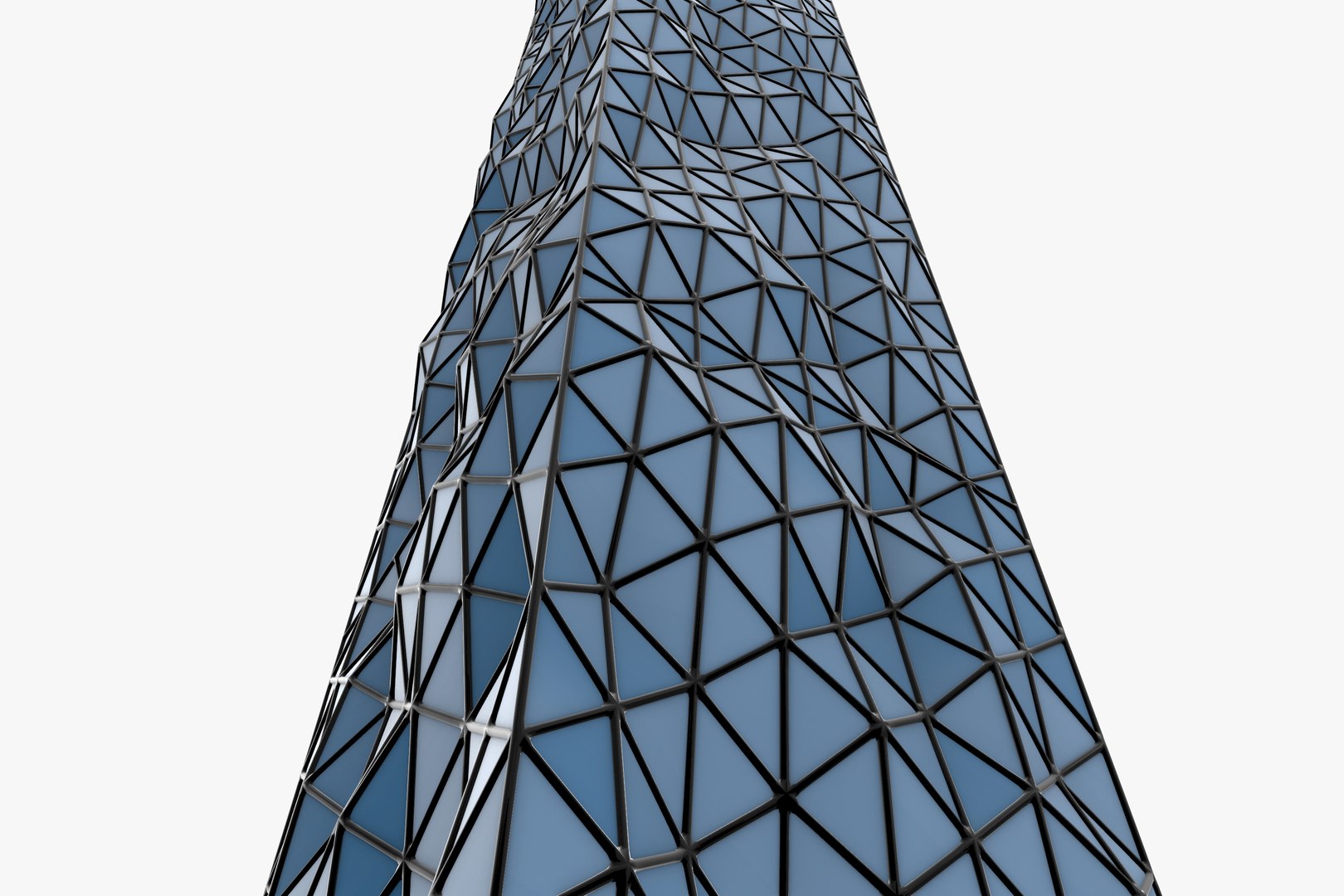 Crinkled Polygons Skyscraper 3D Model - TurboSquid 2026113