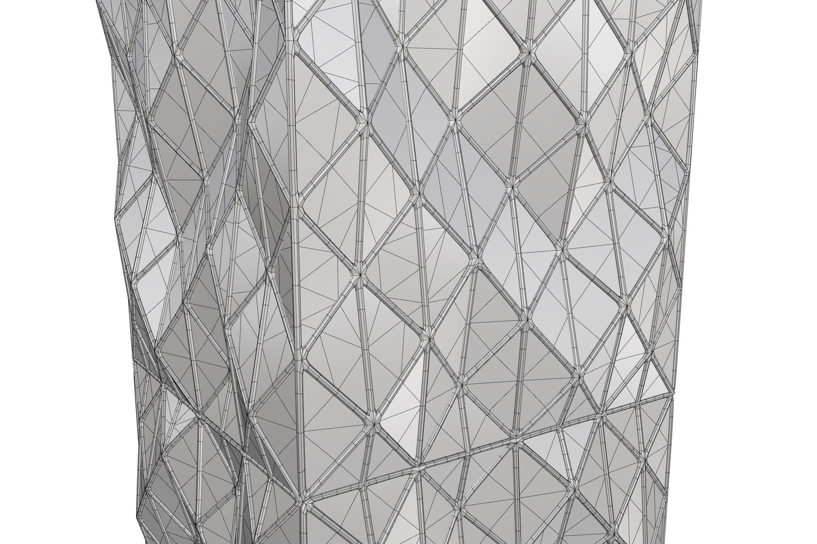 Crinkled Polygons Skyscraper 3D Model - TurboSquid 2026113