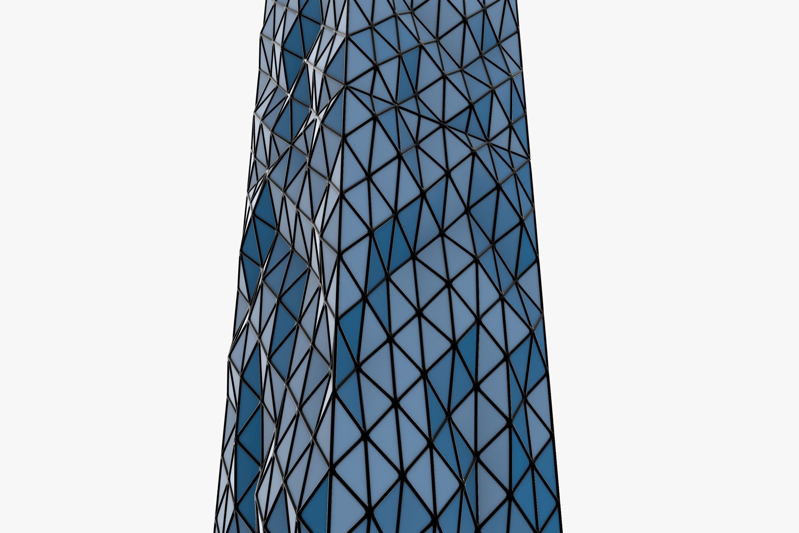 Crinkled Polygons Skyscraper 3D Model - TurboSquid 2026113