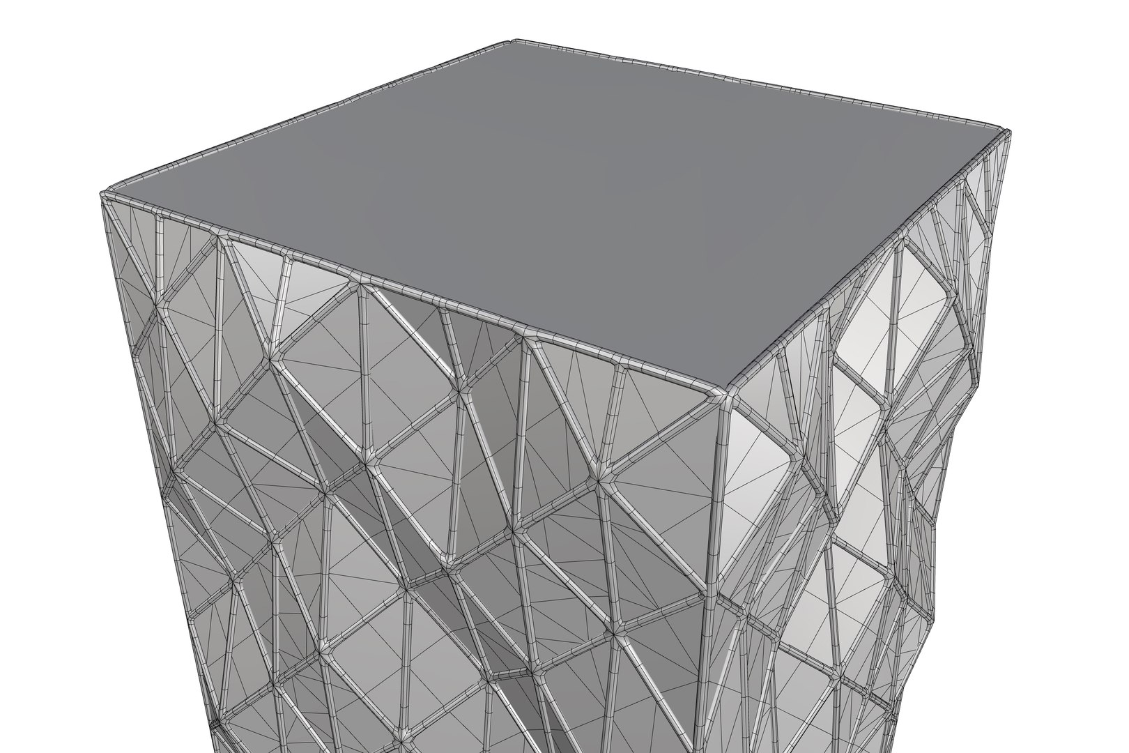 Crinkled Polygons Skyscraper 3D Model - TurboSquid 2026113
