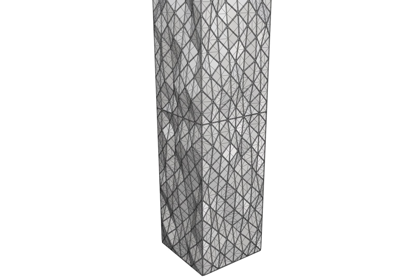 Crinkled Polygons Skyscraper 3D Model - TurboSquid 2026113