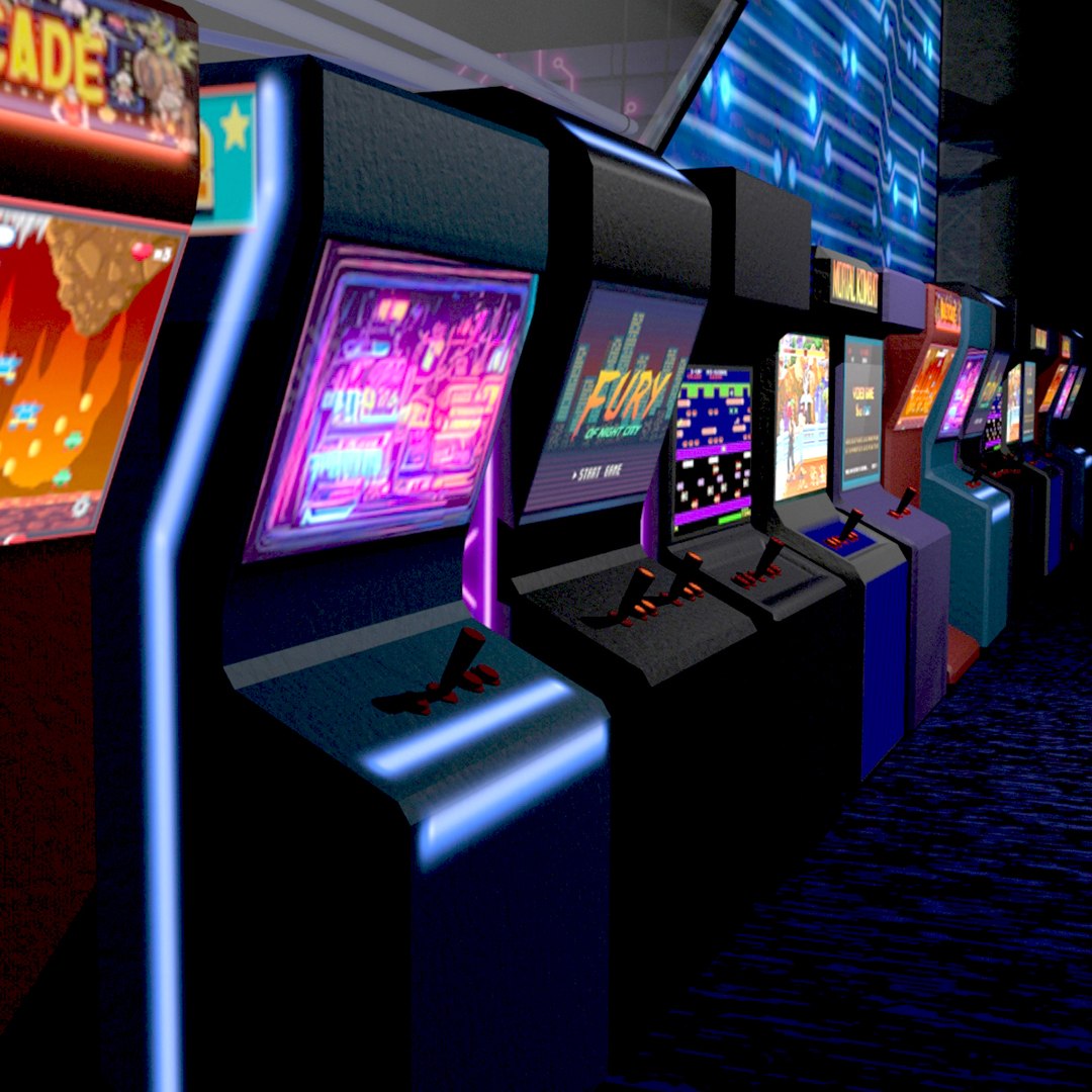 3D Cyber Arcade - TurboSquid 2422482
