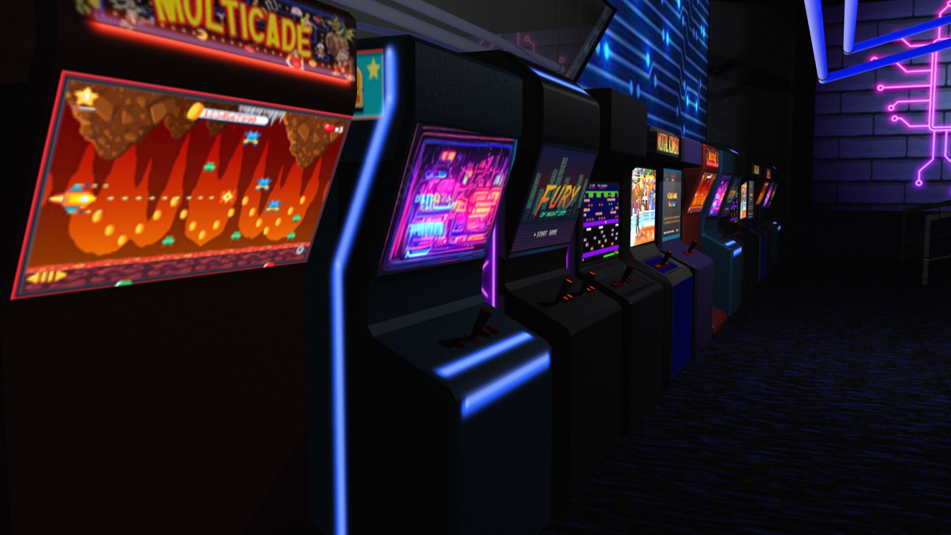 3D Cyber Arcade - TurboSquid 2422482