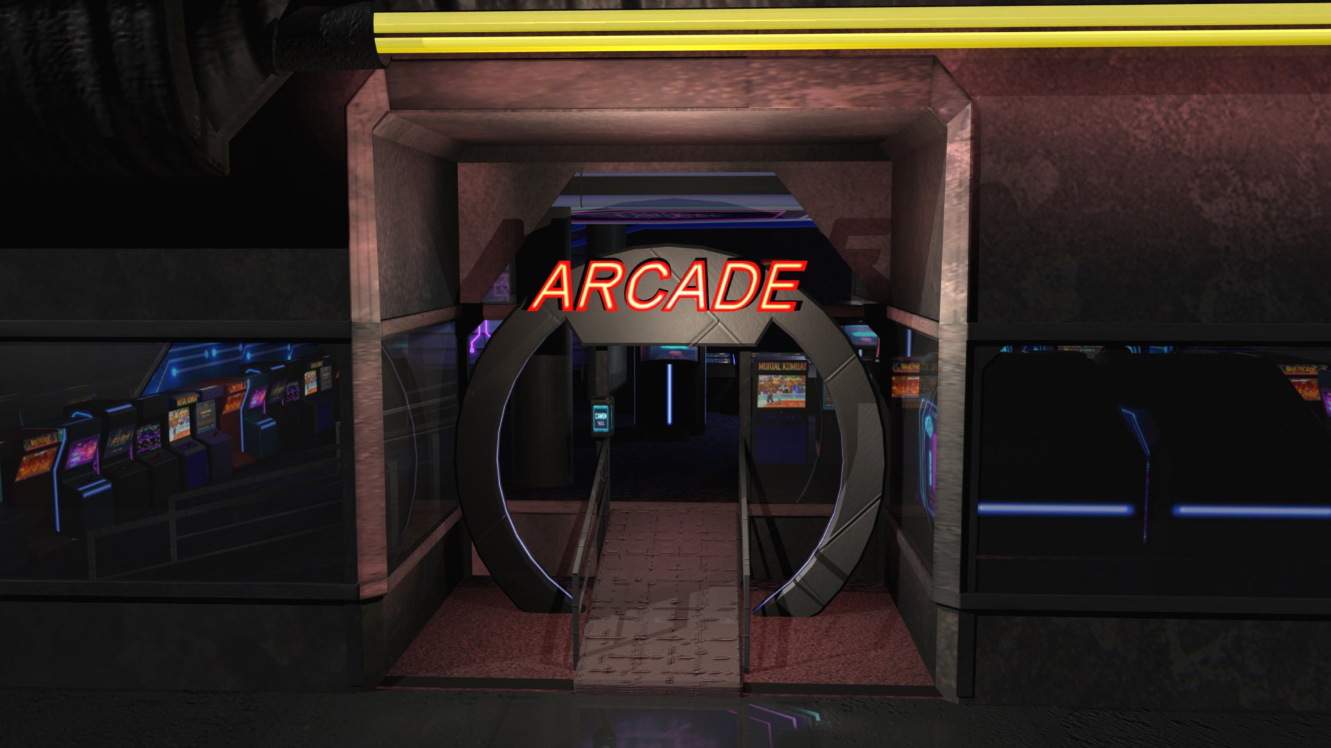 3D Cyber Arcade - TurboSquid 2422482