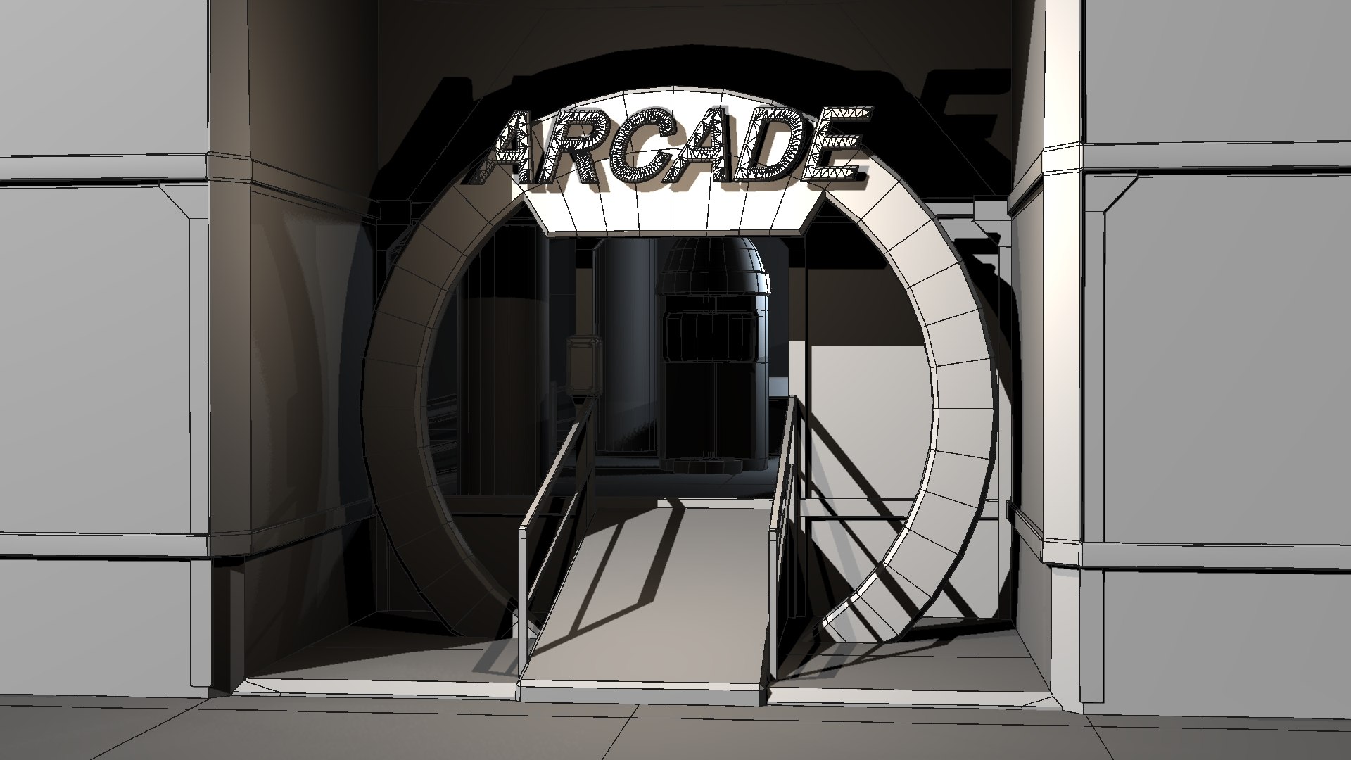3D Cyber Arcade - TurboSquid 2422482