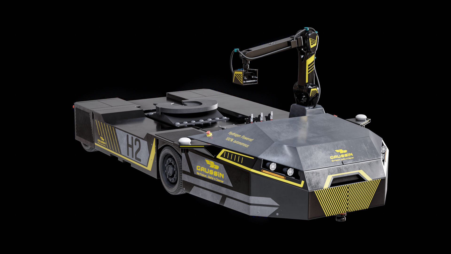 Port Robotic Vehicle Gaussin Virtual Driver 3D Model - TurboSquid 2275281