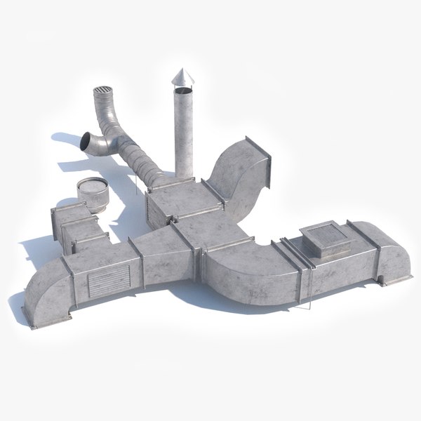 3D air duct model - TurboSquid 1399565