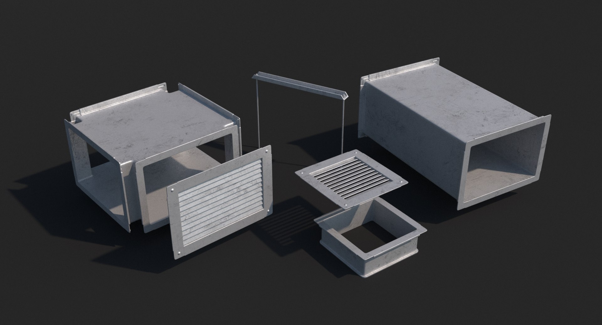 3D Air Duct Model - TurboSquid 1399565