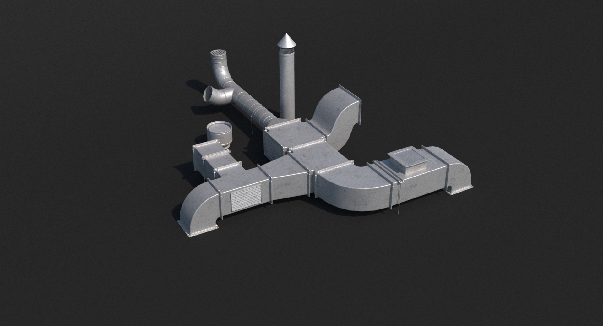 3D Air Duct Model - TurboSquid 1399565