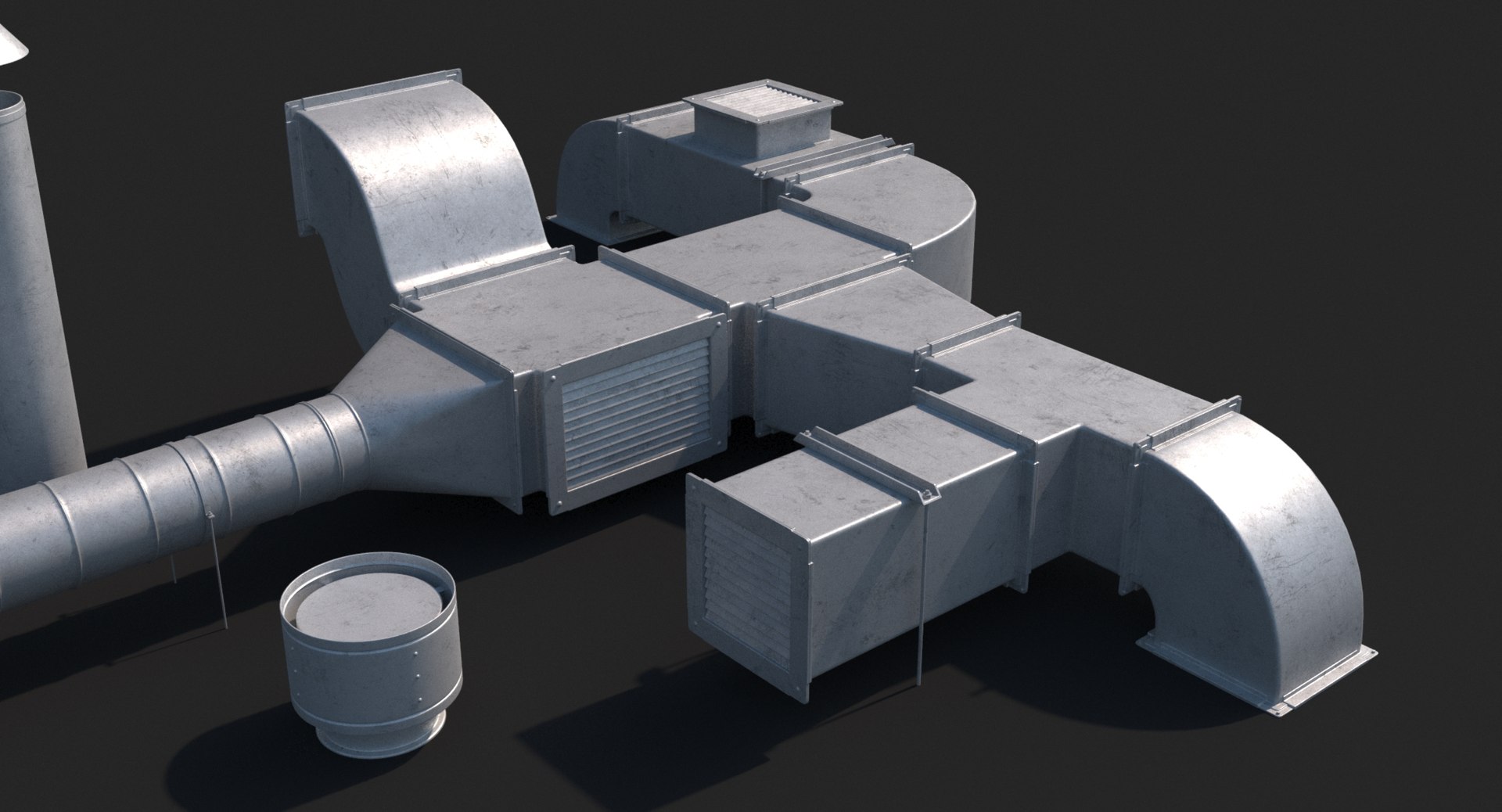 3D Air Duct Model - TurboSquid 1399565