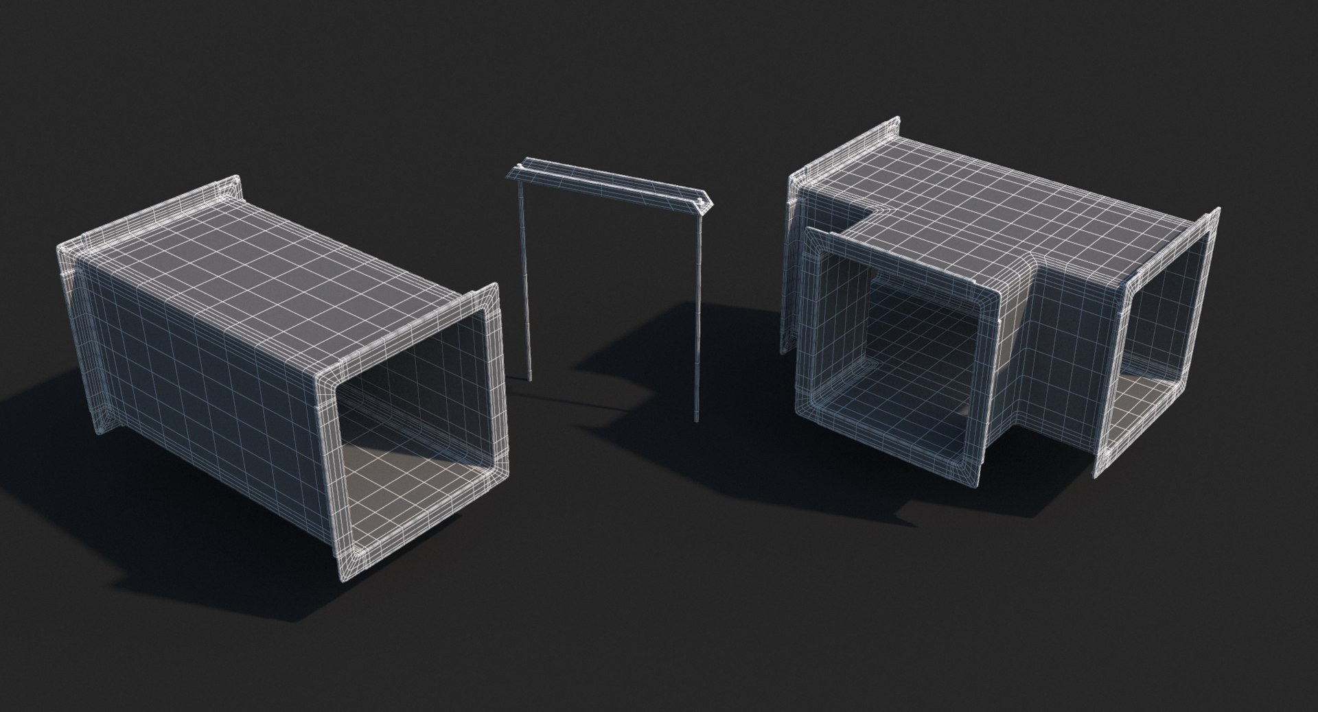 3D air duct model - TurboSquid 1399565