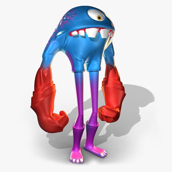 boxer alien rigged 3d 3ds