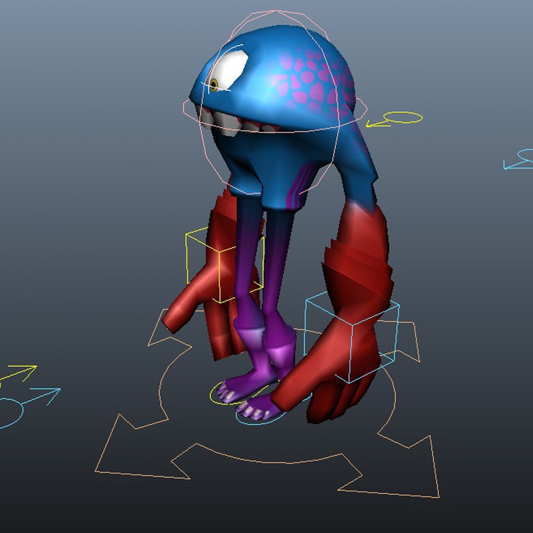 Boxer Alien Rigged 3d 3ds