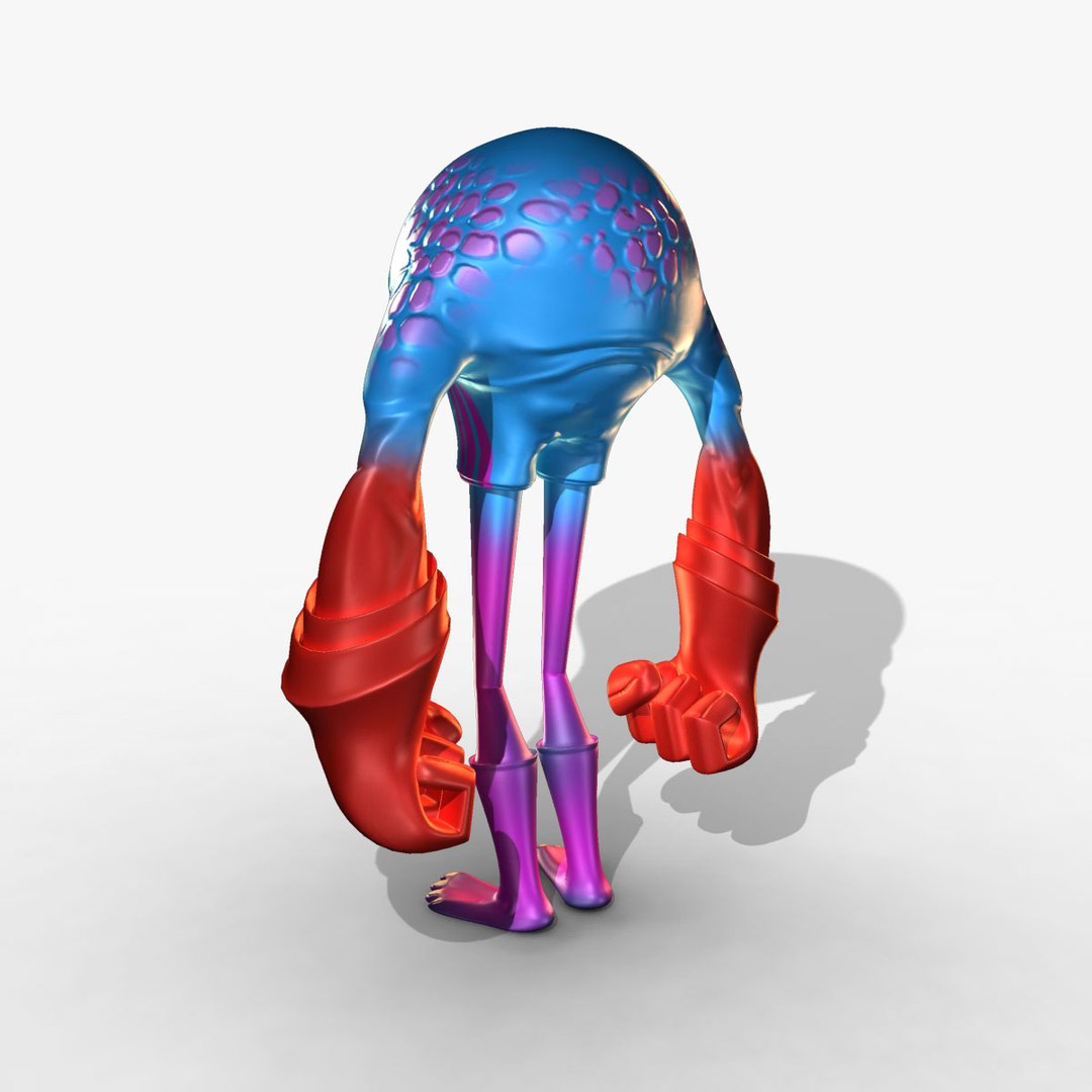 Boxer Alien Rigged 3d 3ds