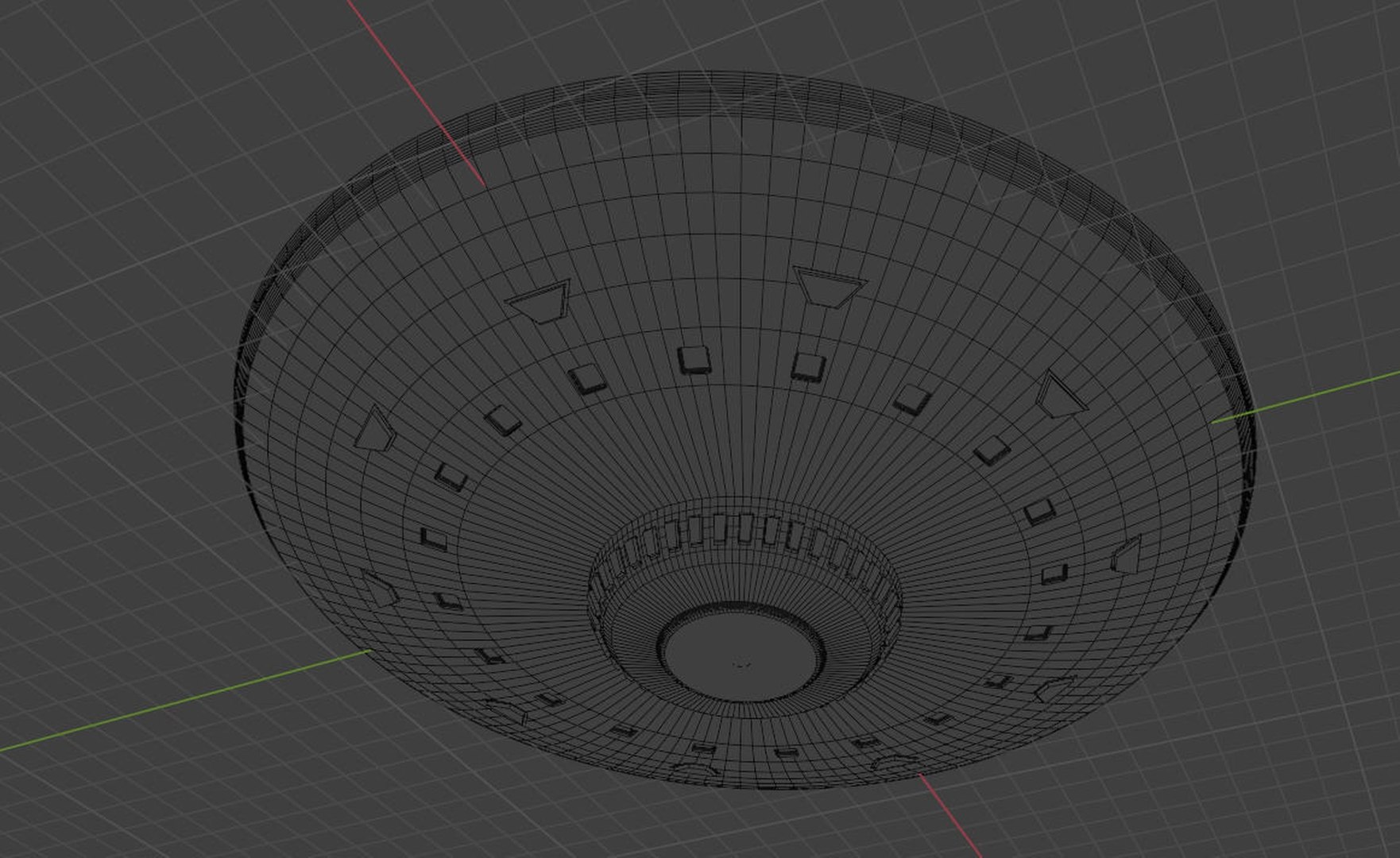 UFO Alien Spaceship 3D Model - TurboSquid 2370090