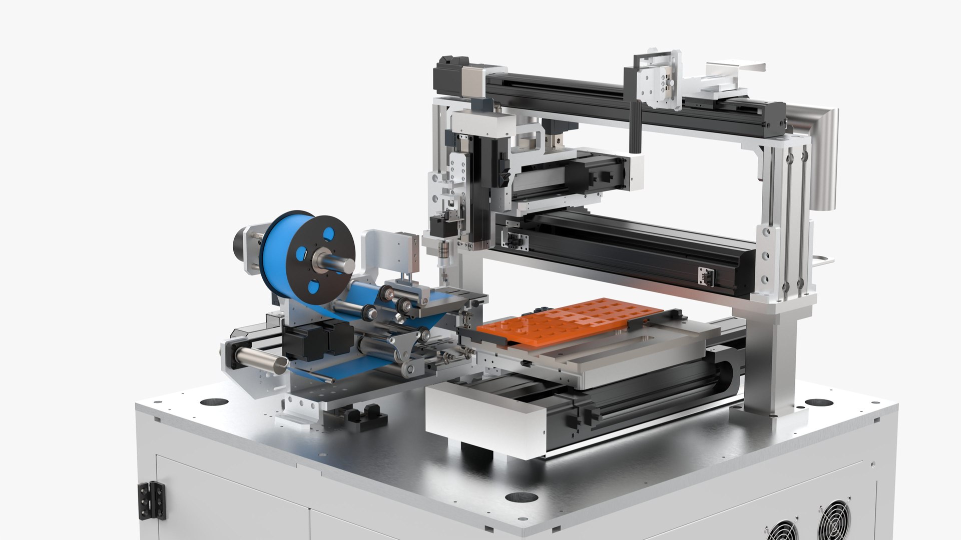 3D Automatic Peeling Film Machine - TurboSquid 2040820