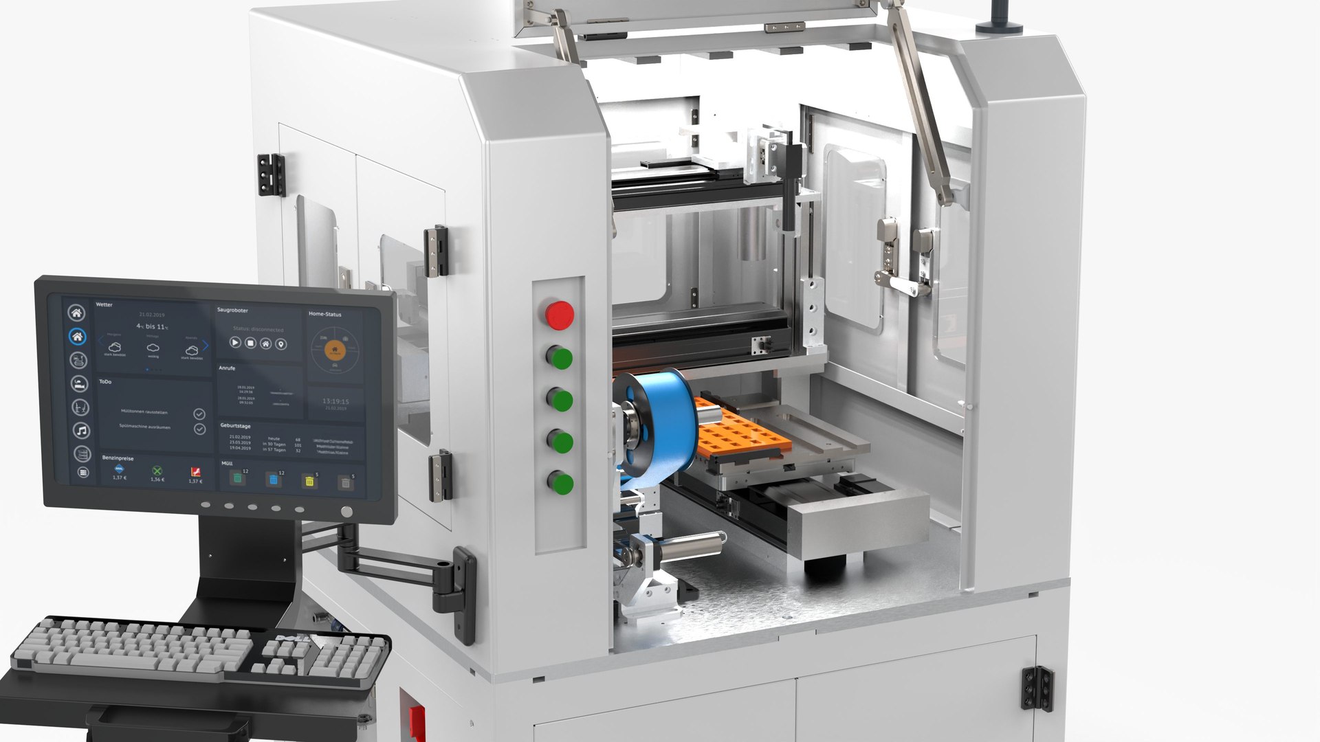 3D Automatic Peeling Film Machine - TurboSquid 2040820