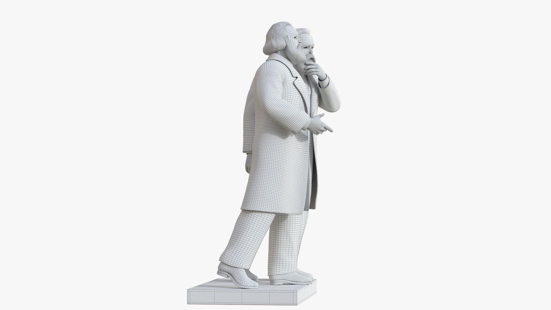 Marx And Engels Sculpture 3D Model - TurboSquid 1909206