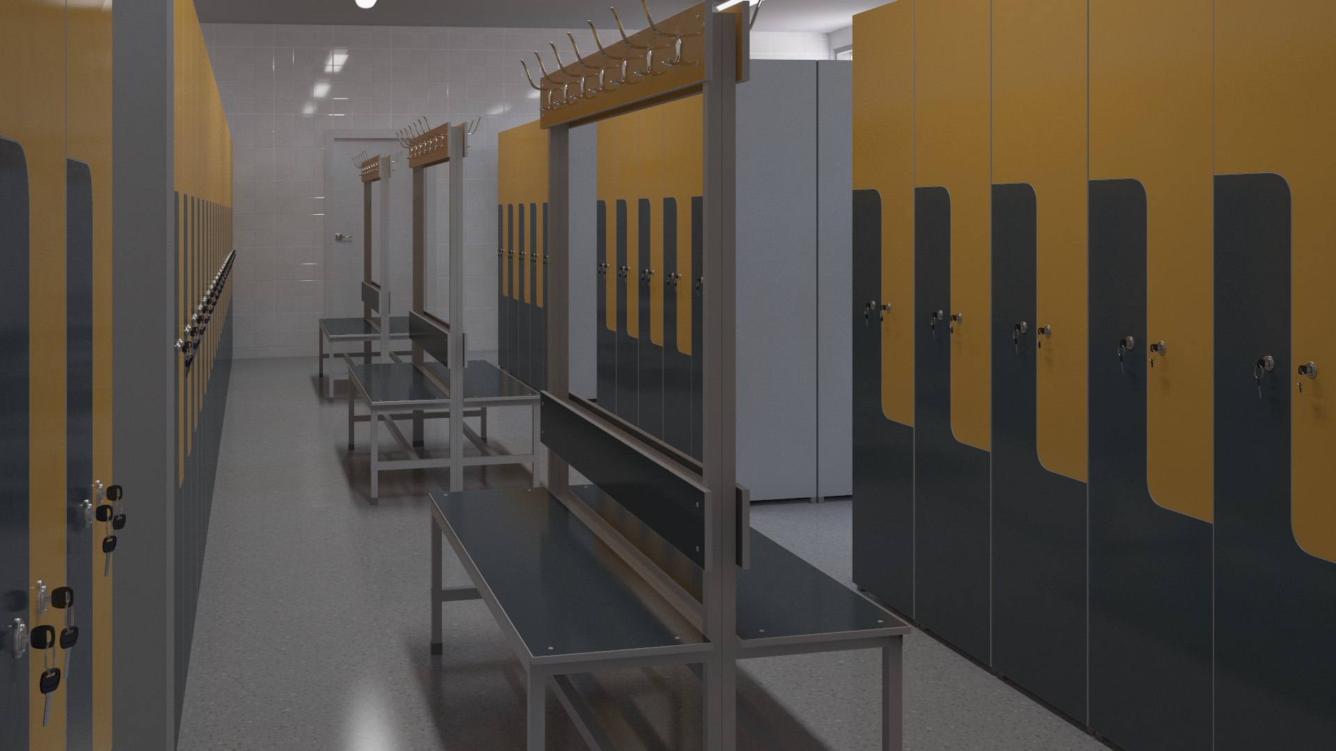 3D Locker Room 4 - TurboSquid 2014475