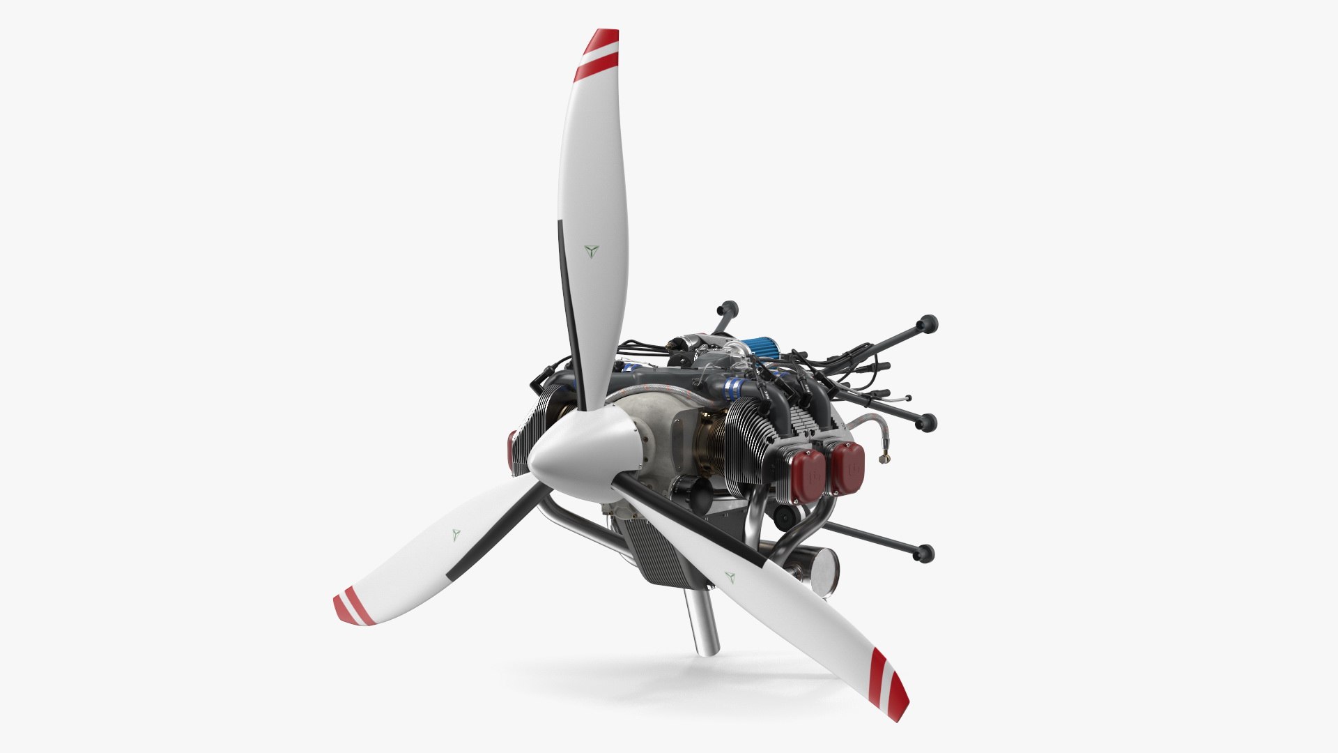 3D Model Aircraft Engine With Propeller - TurboSquid 2270547