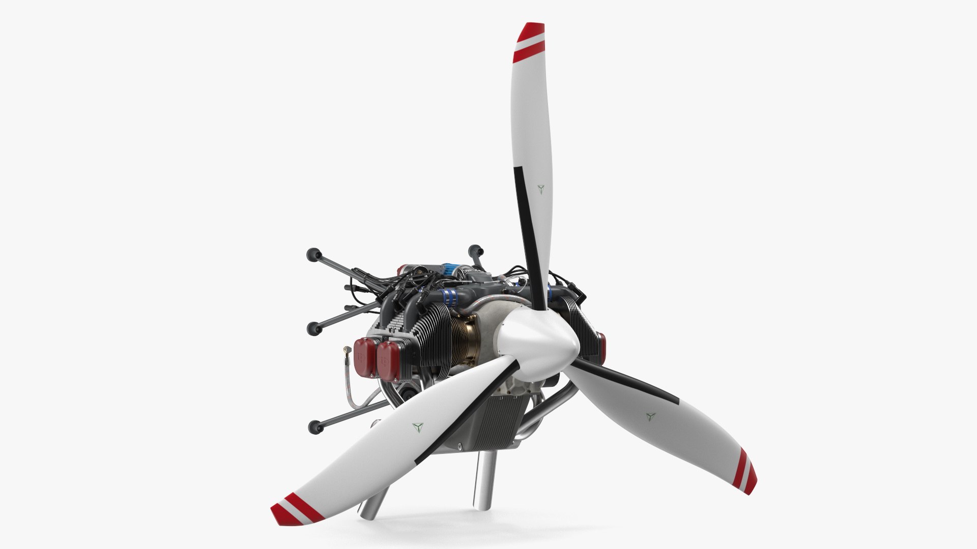 3D Model Aircraft Engine With Propeller - TurboSquid 2270547