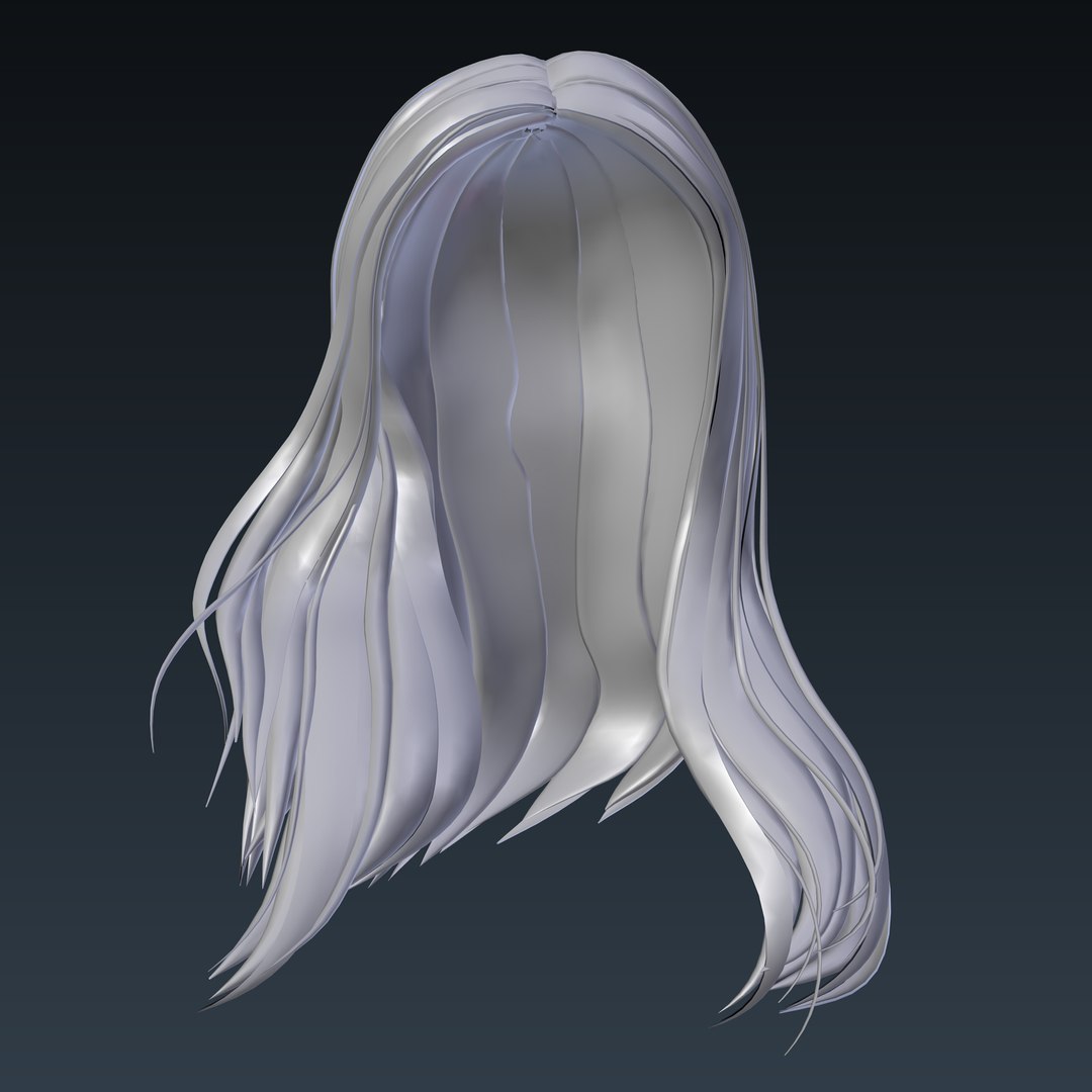 Hairstyle Secondlife 3D Model - TurboSquid 1650335