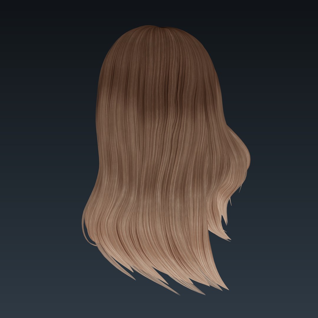 Hairstyle Secondlife 3D Model - TurboSquid 1650335