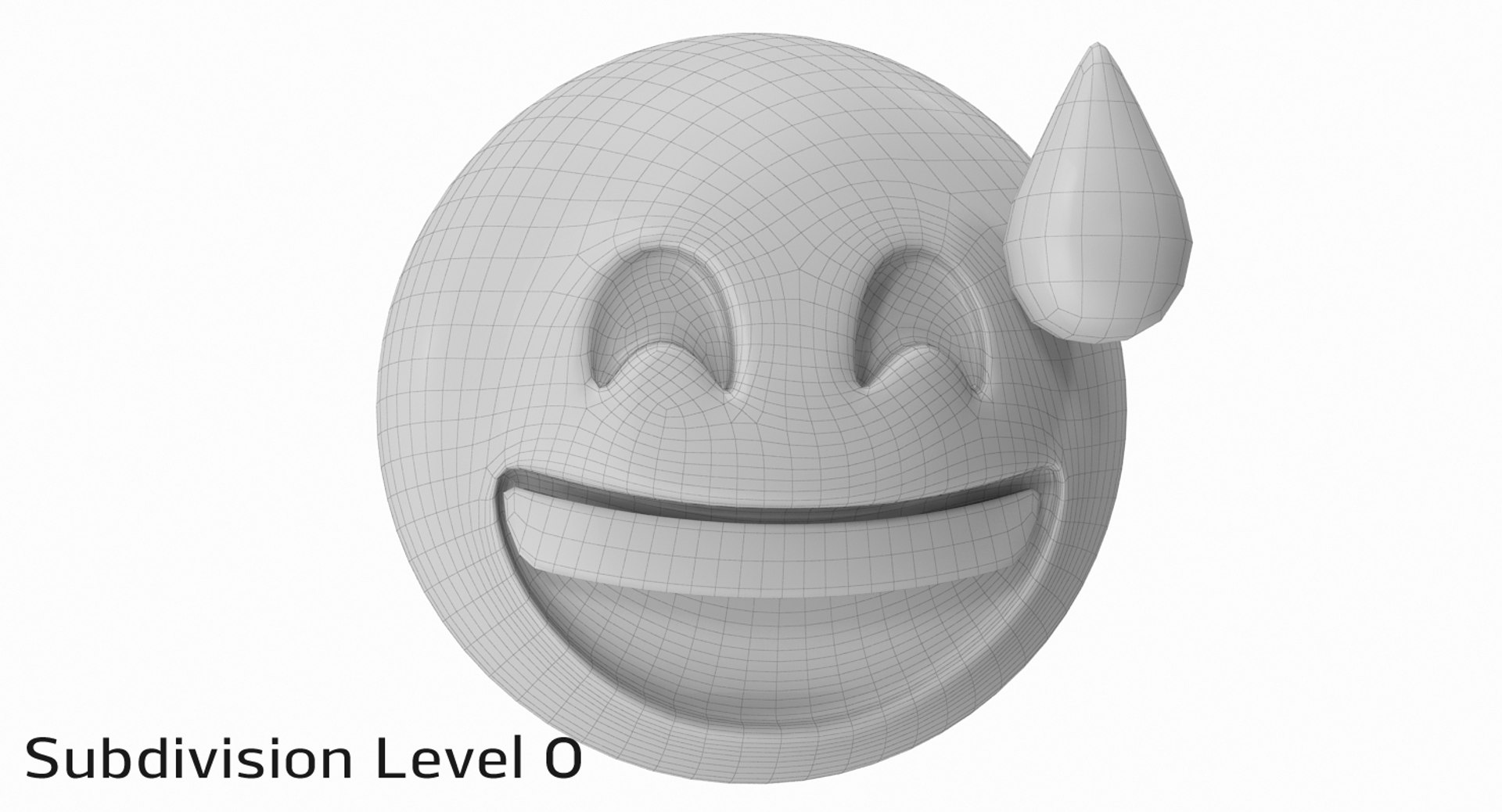 3D Emoji 7 Grinning Face Model - TurboSquid 1367048