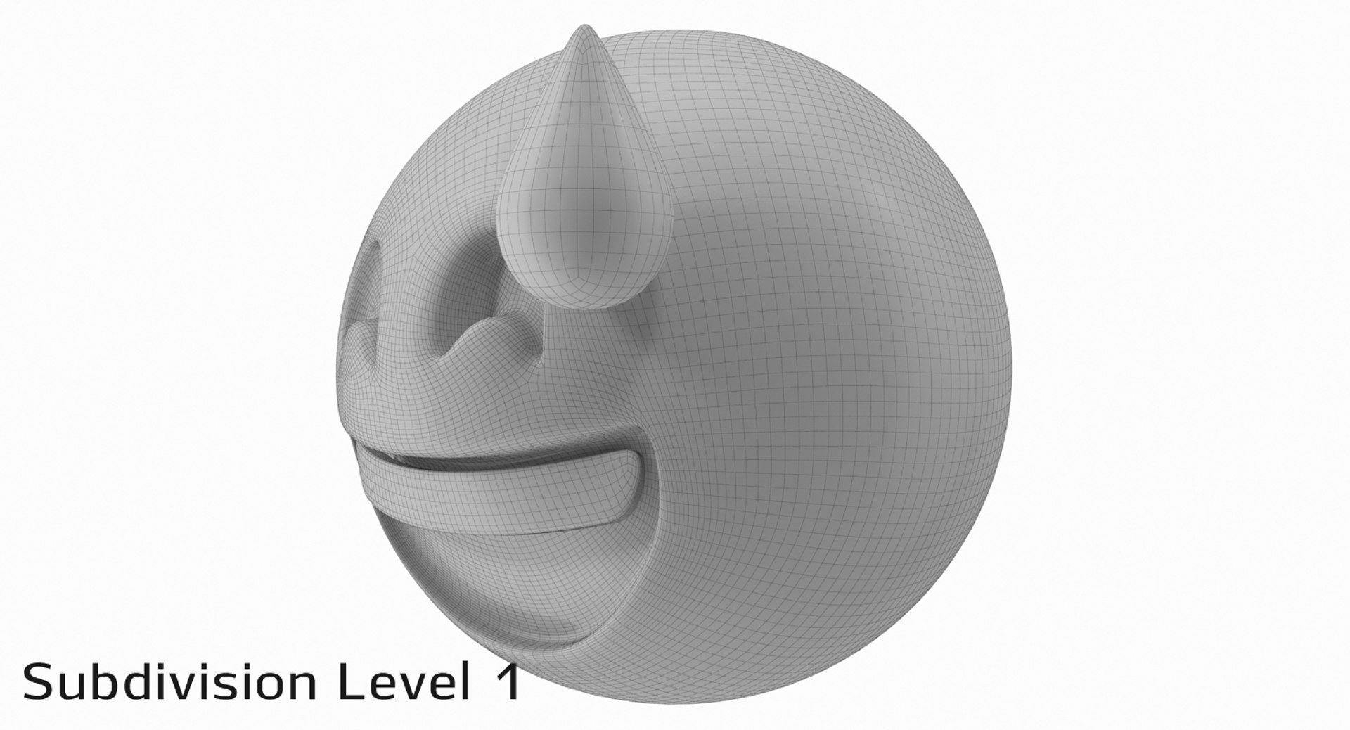 3D Emoji 7 Grinning Face Model - TurboSquid 1367048