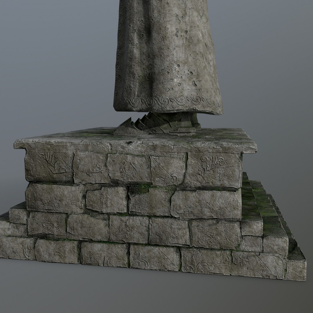 3D statue base - TurboSquid 1674494