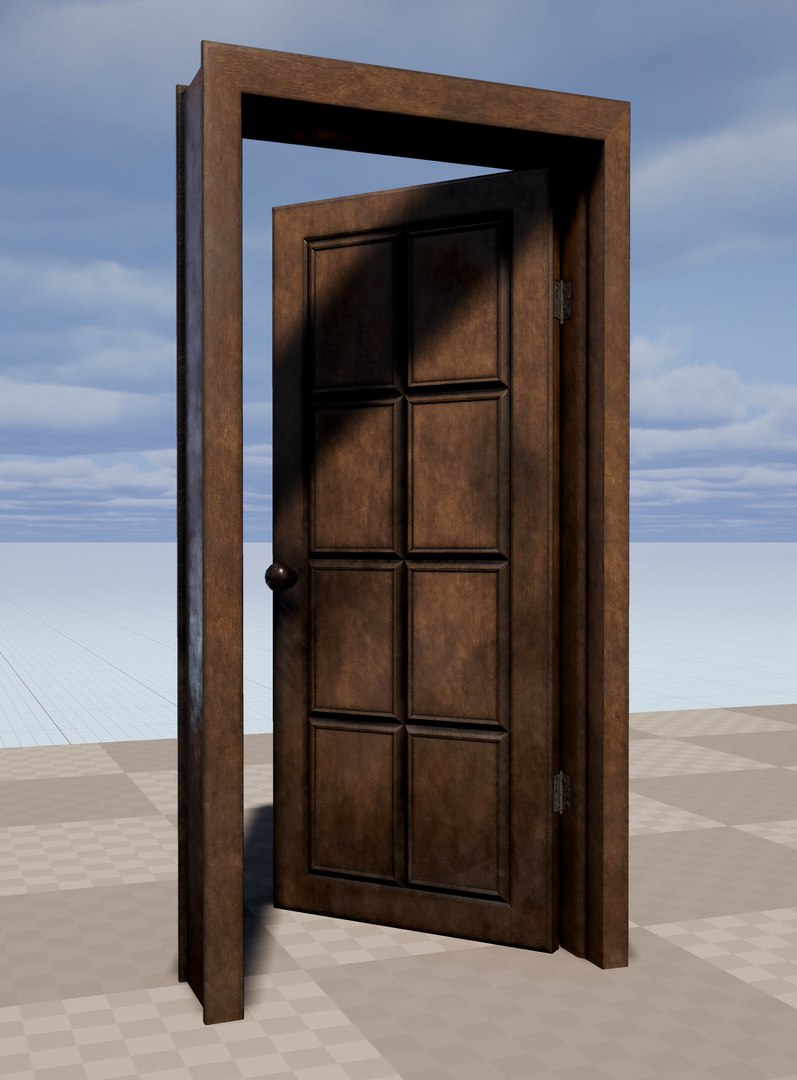 3D Wooden Door Frame - - TurboSquid 1584184