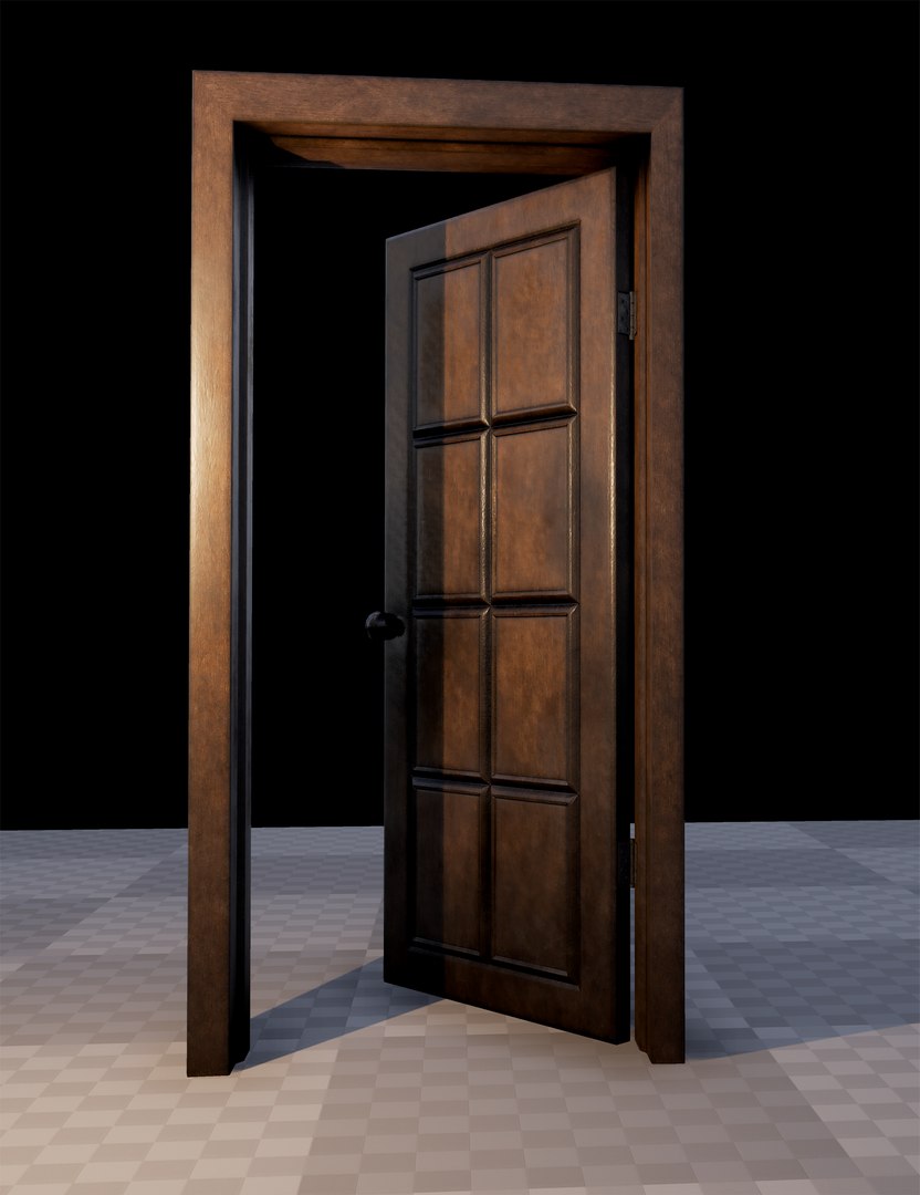 3D Wooden Door Frame - - TurboSquid 1584184