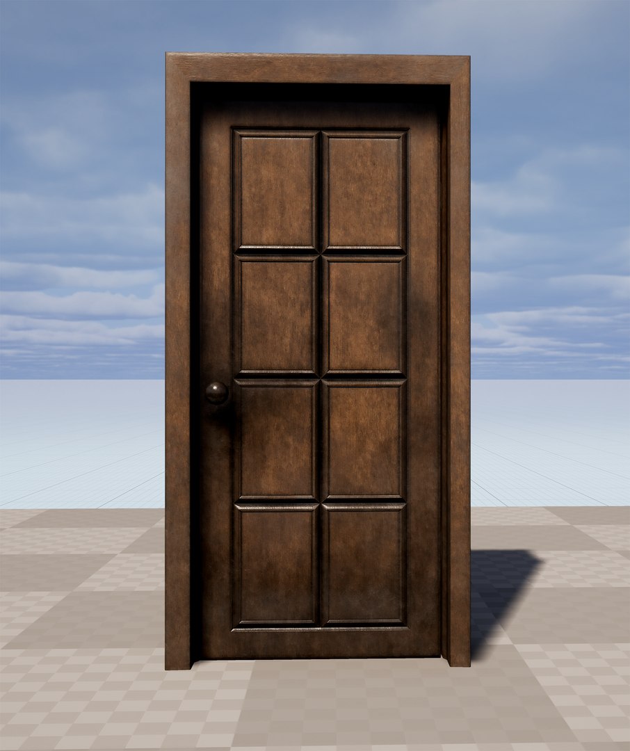 3D Wooden Door Frame - - TurboSquid 1584184