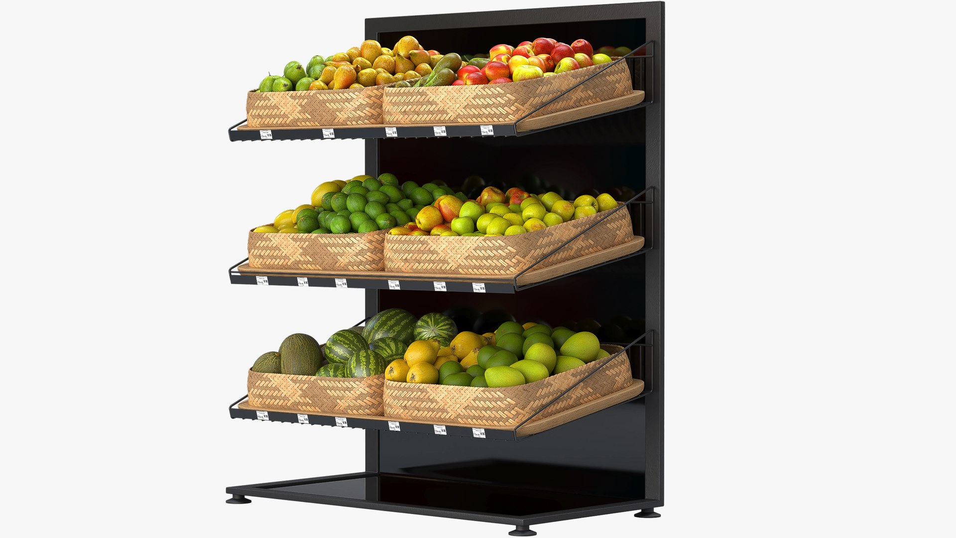 3D Shelves With Fruits Model - TurboSquid 2290100