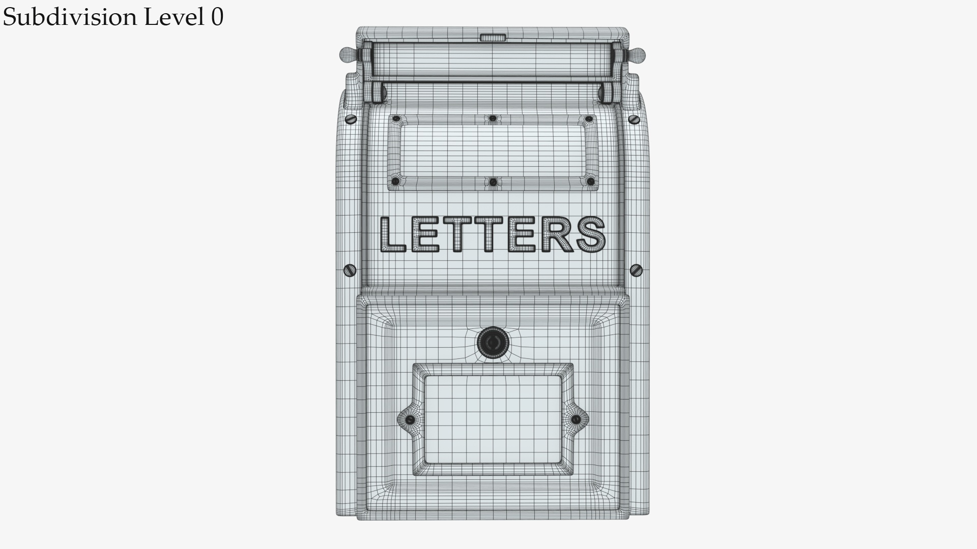 Vintage Mail Box 3D - TurboSquid 2053115