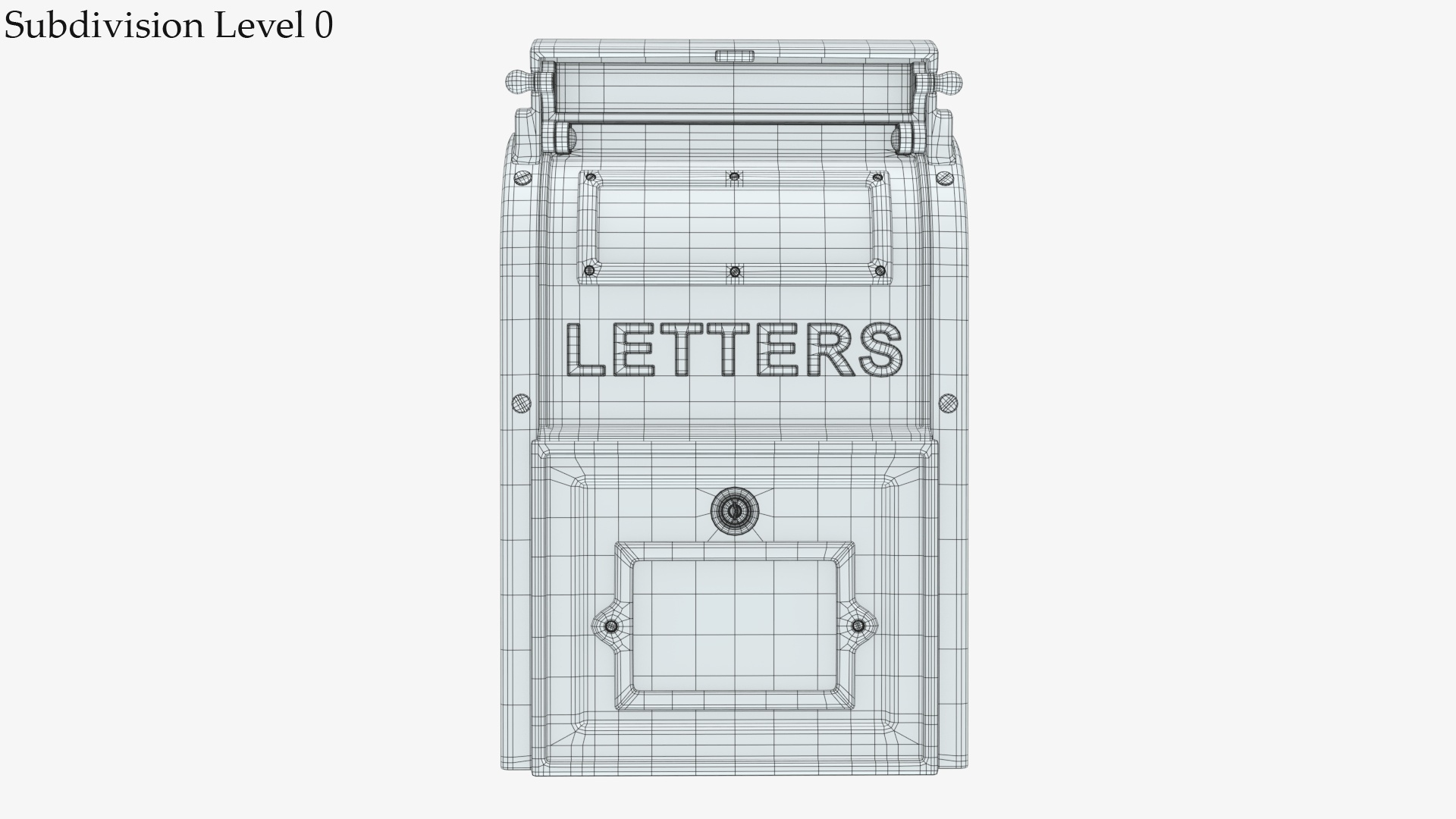 Vintage Mail Box 3D - TurboSquid 2053115