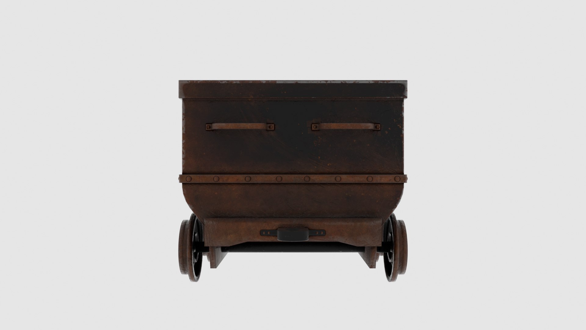 3D Old Rusty Minecart - TurboSquid 2064508
