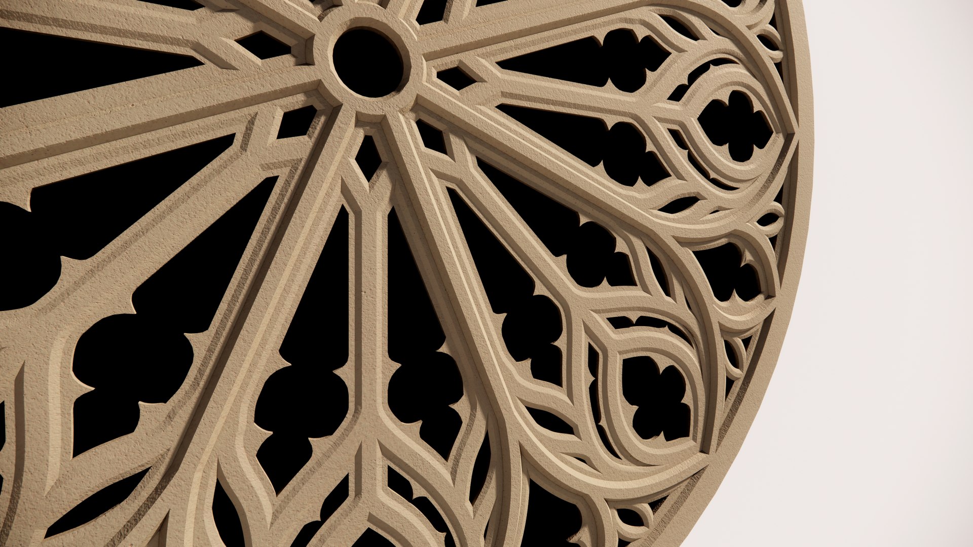 Gothic Rose Window 3D Model - TurboSquid 1981128