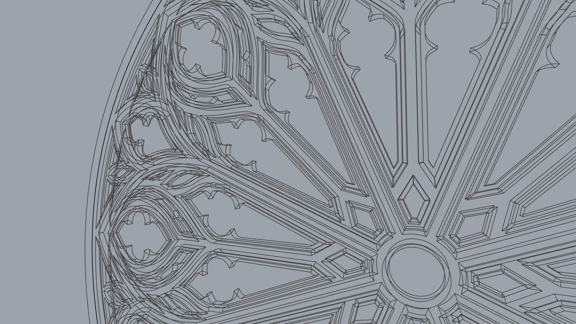 Gothic Rose Window 3D Model - TurboSquid 1981128
