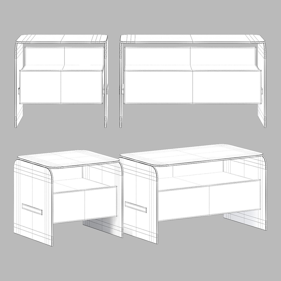 3D gallotti and radice holly comodino - TurboSquid 2127518