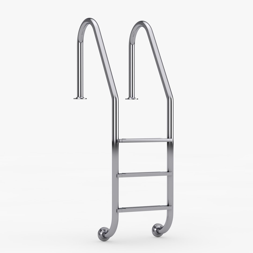 High-Quality Realistic Design Water Pool Ladder 3D Model - TurboSquid ...