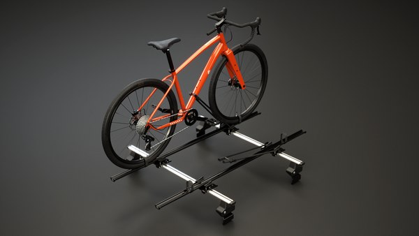 Bicicleta Gravel com Rack de Teto Modelo 3D - TurboSquid 2265846
